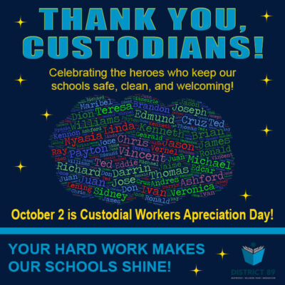 Garfield Elementary School - Happy Custodial Workers Appreciation Day!